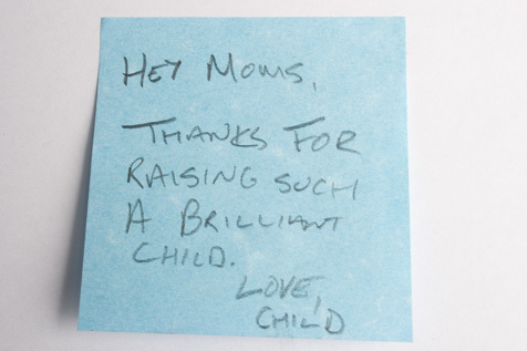 Sticky-note confessions: Mother's Day