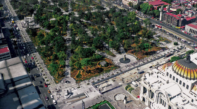 Sueño de una tarde, en la Alameda Central