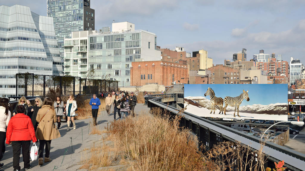Public art on the High Line in NYC