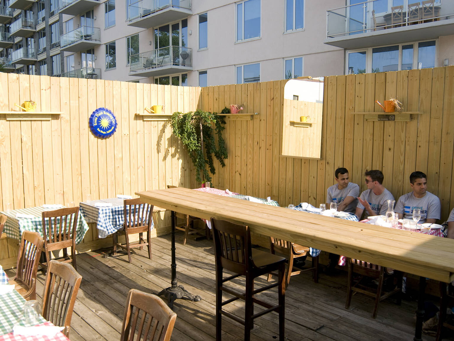 Outdoor bars where you can find a seat