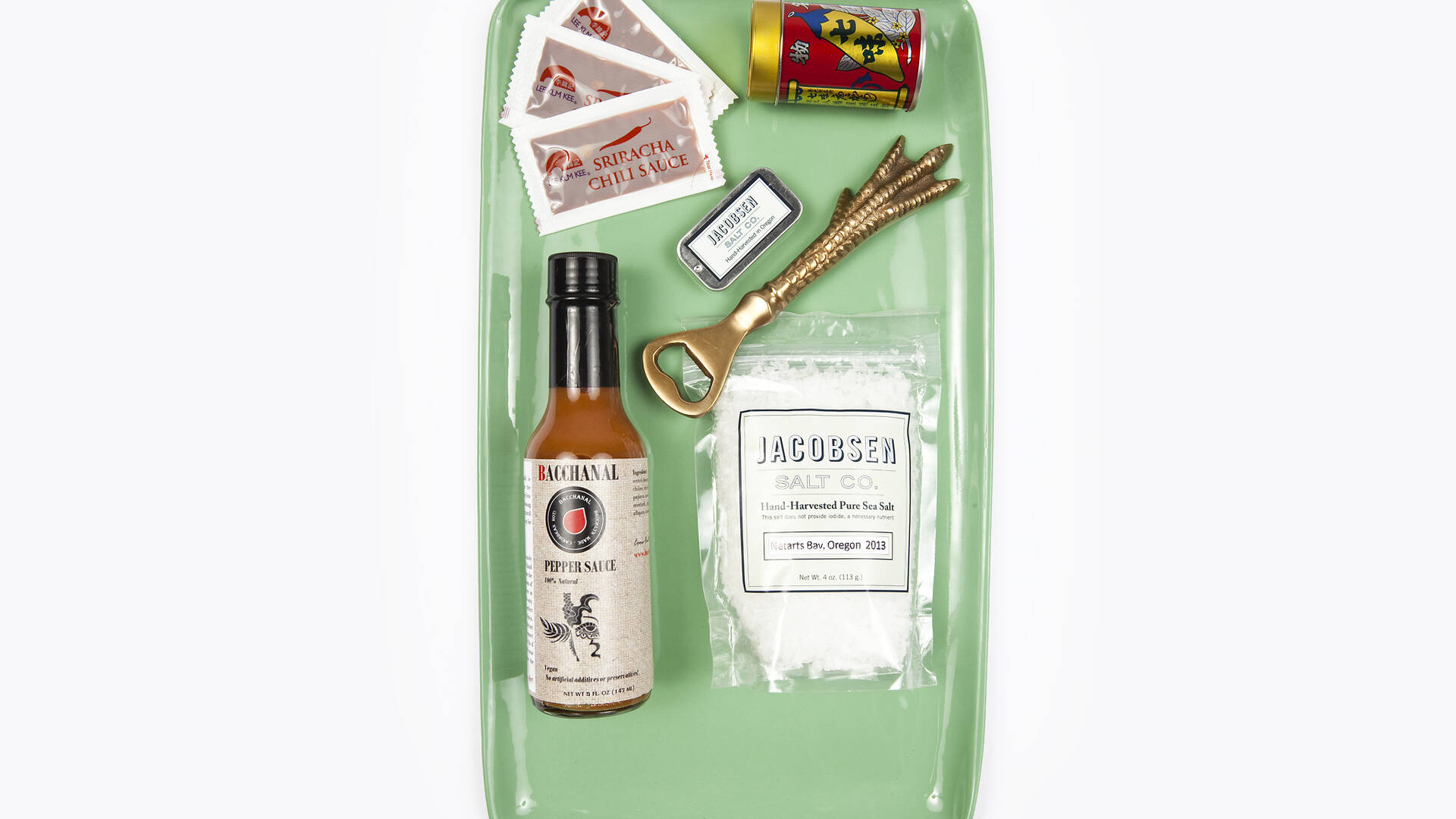 Desk-drawer pantry: Spices, salts and sauces to keep at work