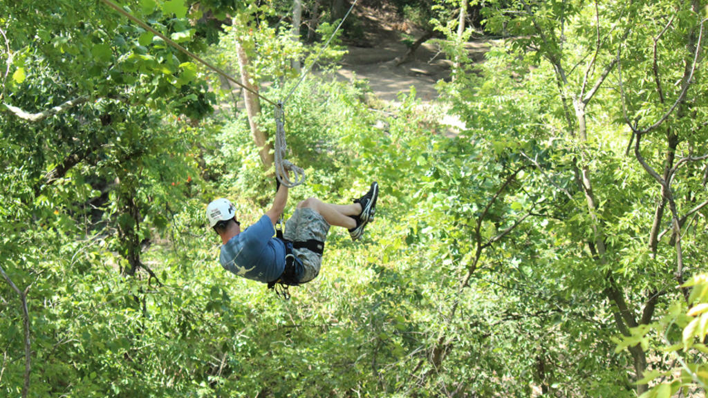 Zip-lining in the Chicago area