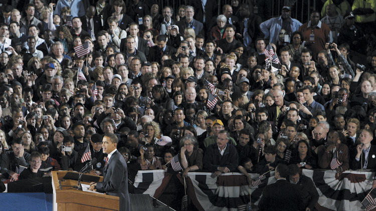 Memories of Obama’s victory rally