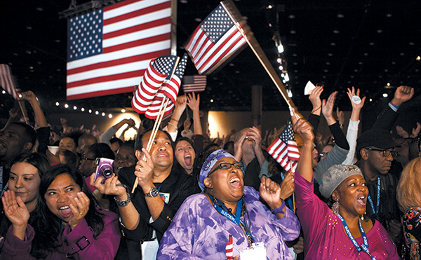 Celebs and politicians at the Obama reelection victory party in Chicago