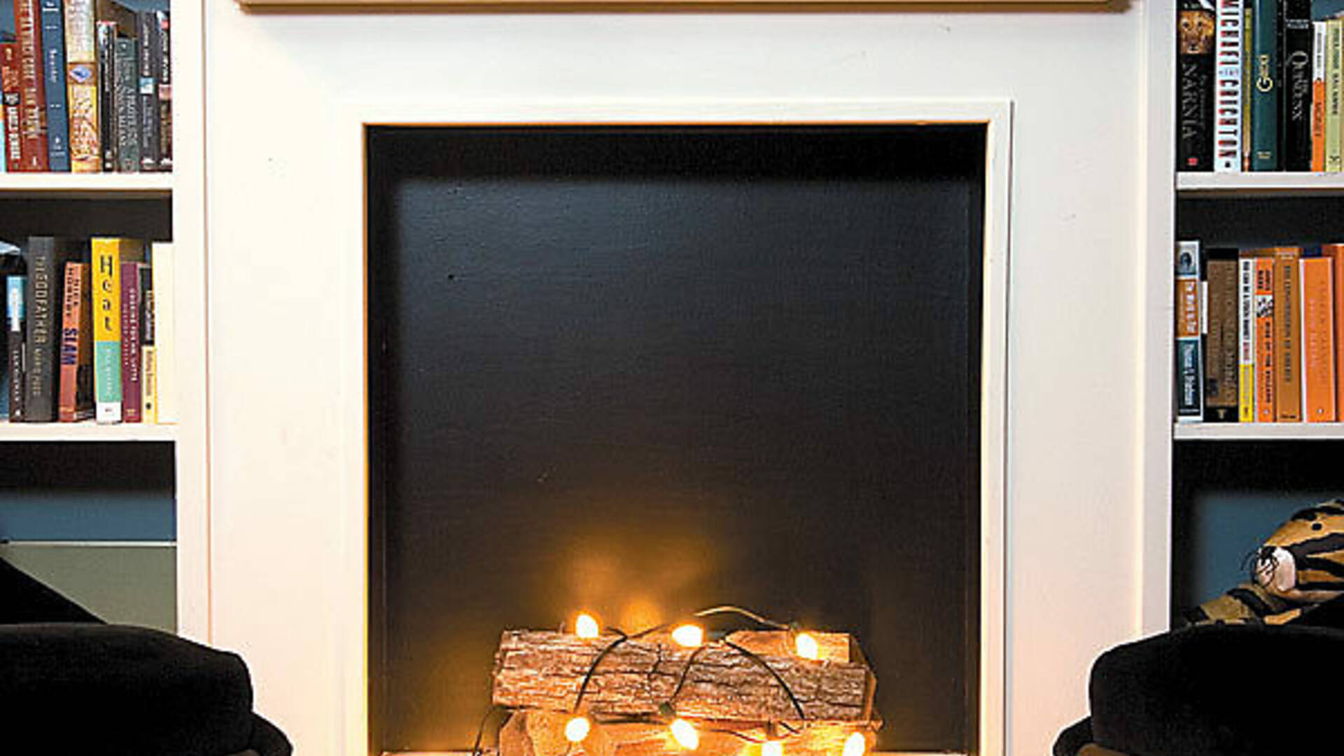 Creating a flame-less fireplace
