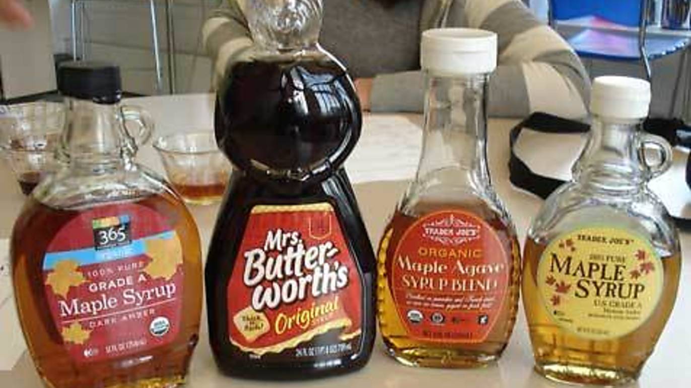 Maple syrup taste test