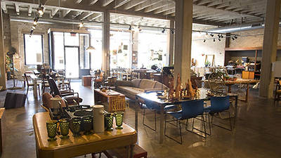 Vintage shopping in the Grand Avenue Design District