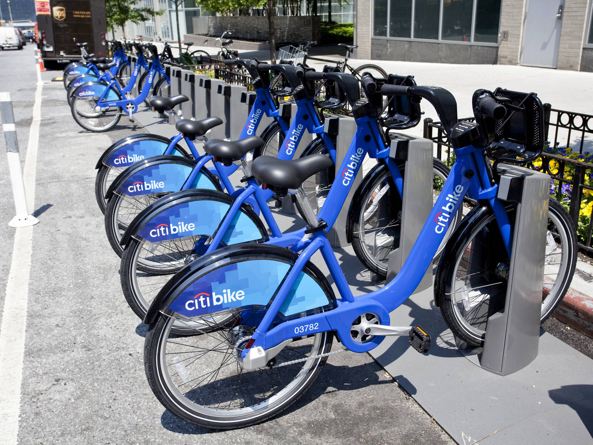Map of all Citi Bike stations in NYC including Brooklyn and LIC