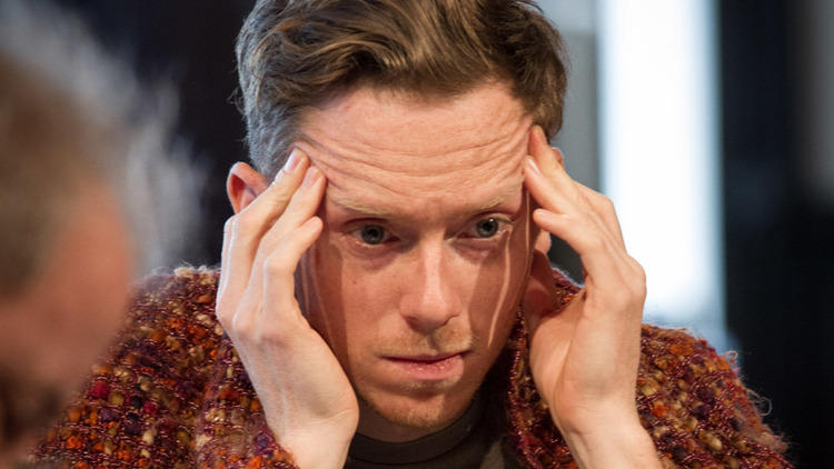 Actor John McGinty stars in Steppenwolf's Tribes