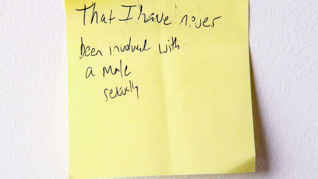 Sticky-note confessions: What's the biggest lie you've ever told?