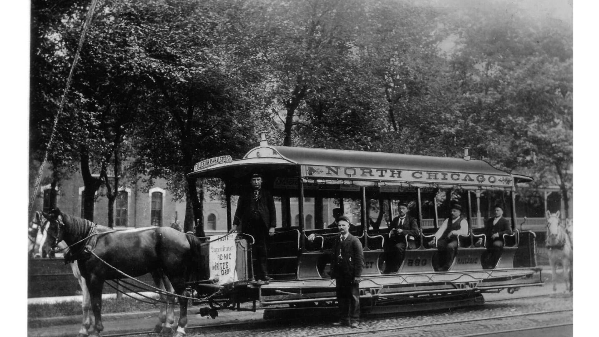 Vintage photographs of Chicago "L" trains and buses - slideshow