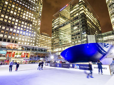 London's first LED animated ice rink is now open