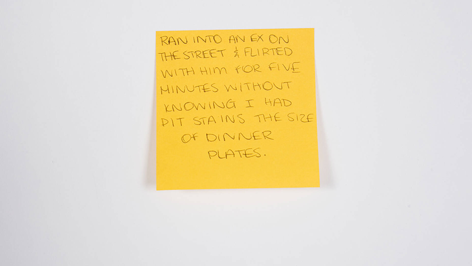 Sticky-note confessions: New Yorkers share their most embarrassing moments