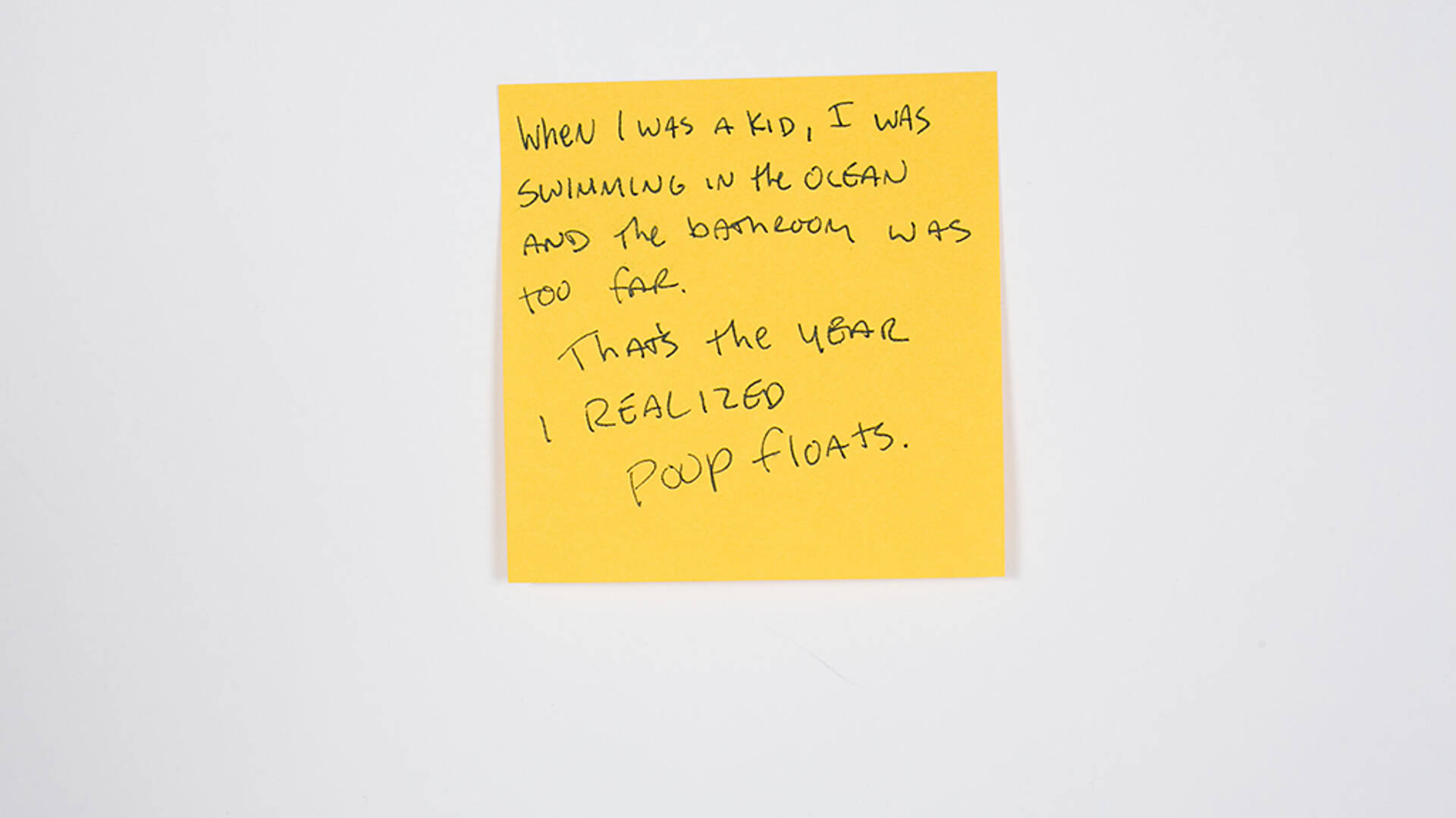 Sticky-note confessions: New Yorkers share their most embarrassing moments