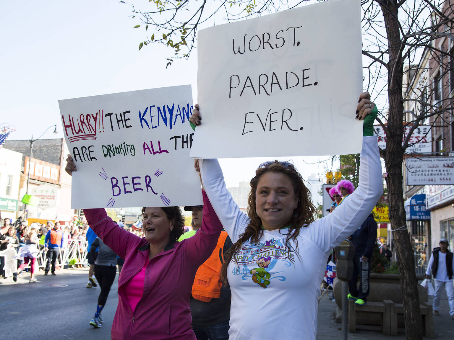 The funniest spectator signs from past marathons
