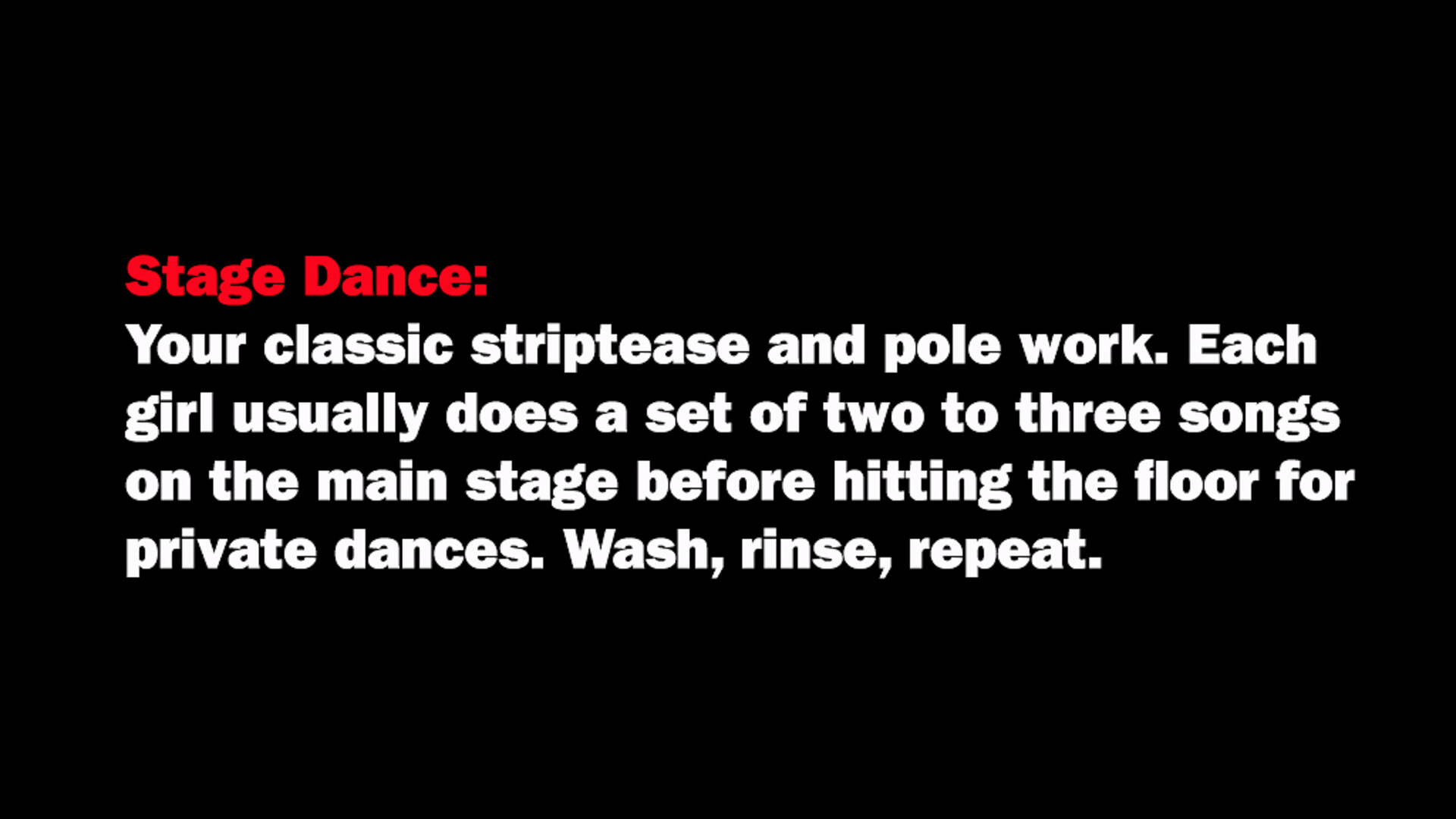 Strip club lingo explained
