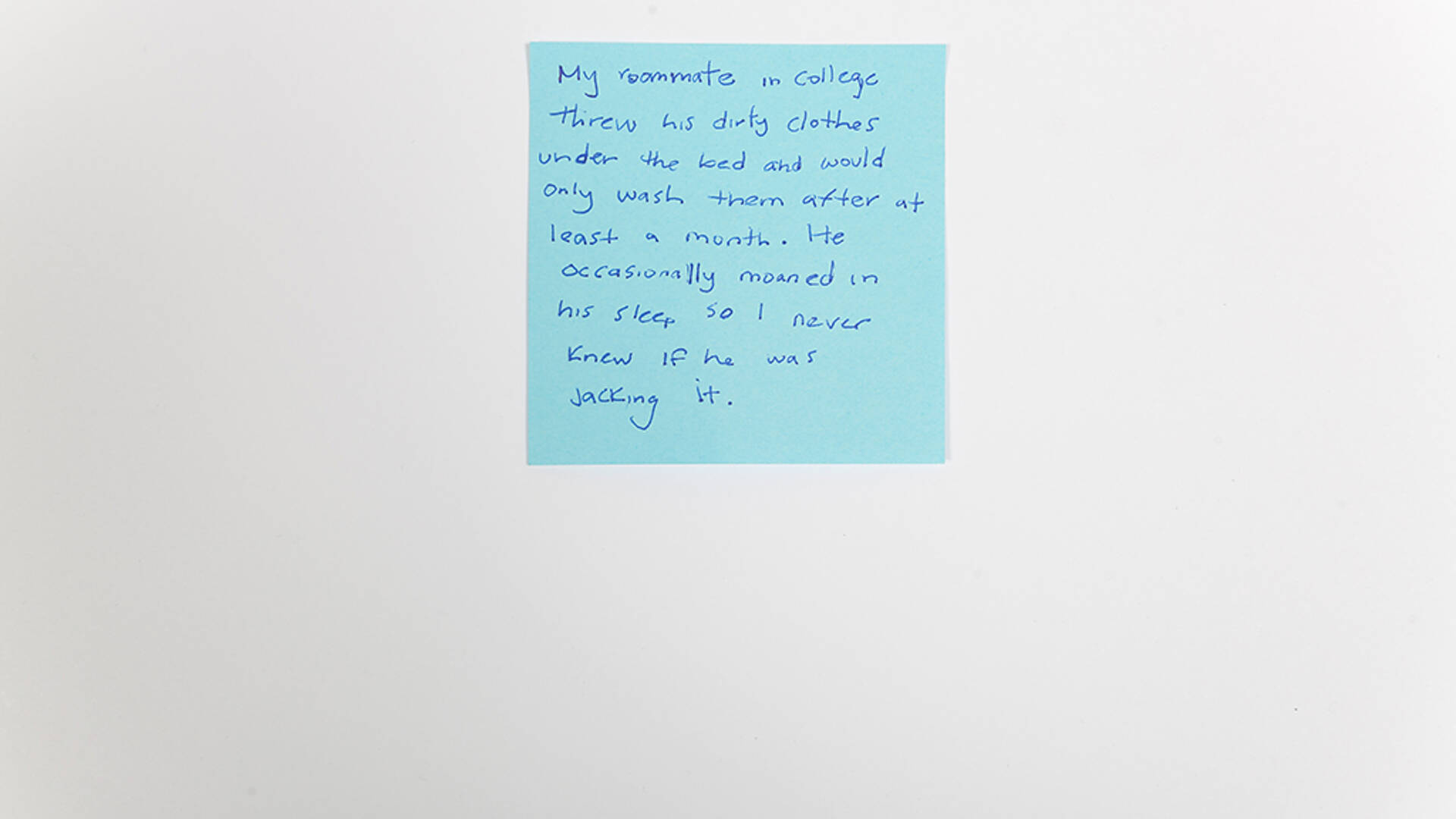 Sticky-note confessions: New Yorkers share their roommate horror stories