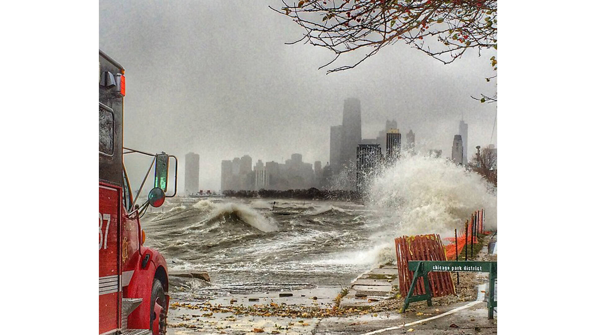 Intense photos from today's crazy HalloStorm