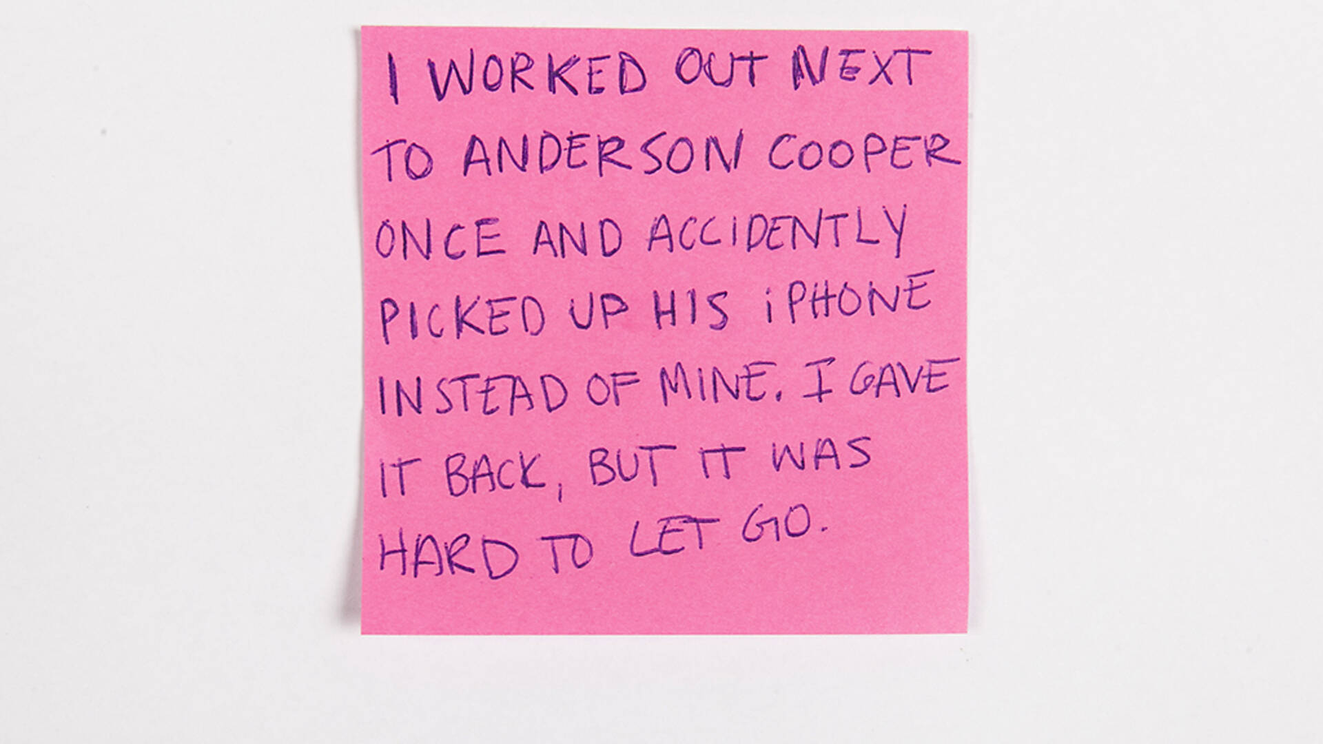 Sticky-note confessions: New Yorkers share their funniest NYC celebrity ...