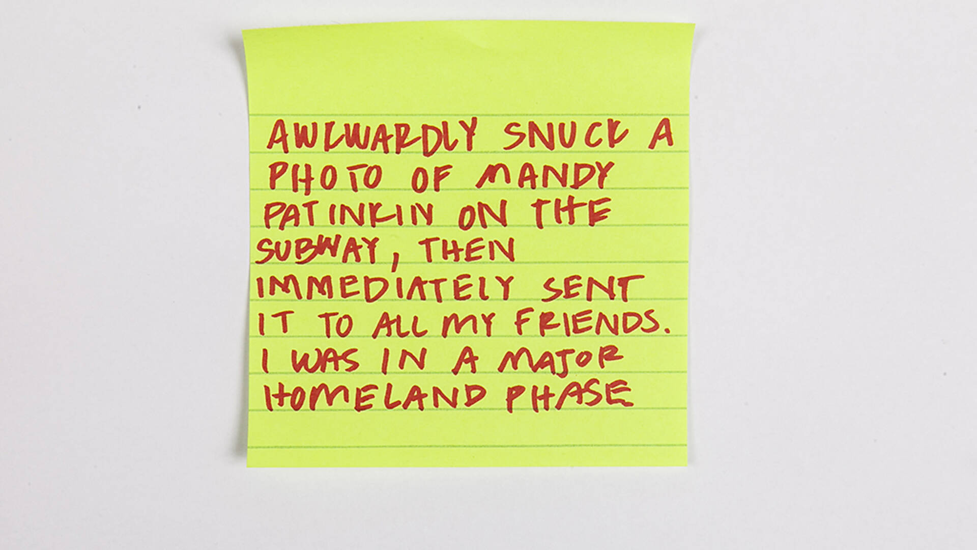 Sticky-note confessions: New Yorkers share their funniest NYC celebrity ...