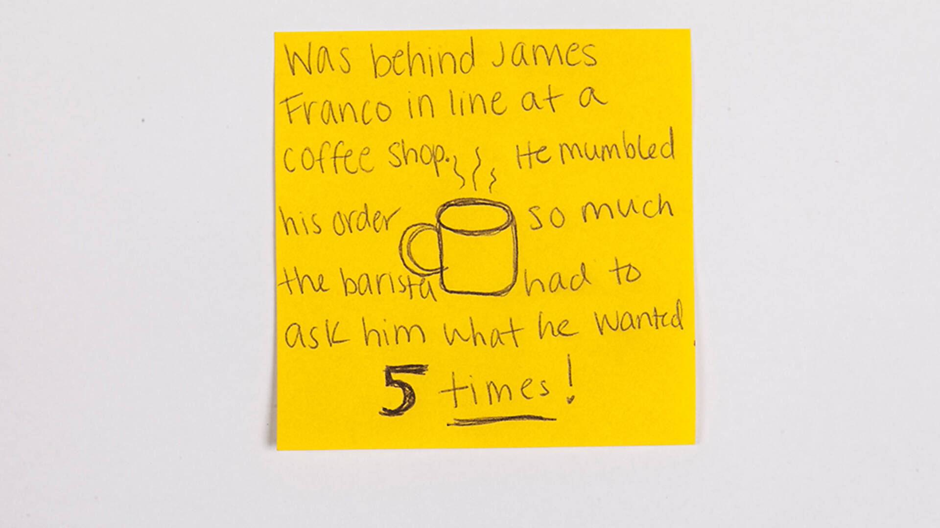 Sticky-note confessions: New Yorkers share their funniest NYC celebrity ...
