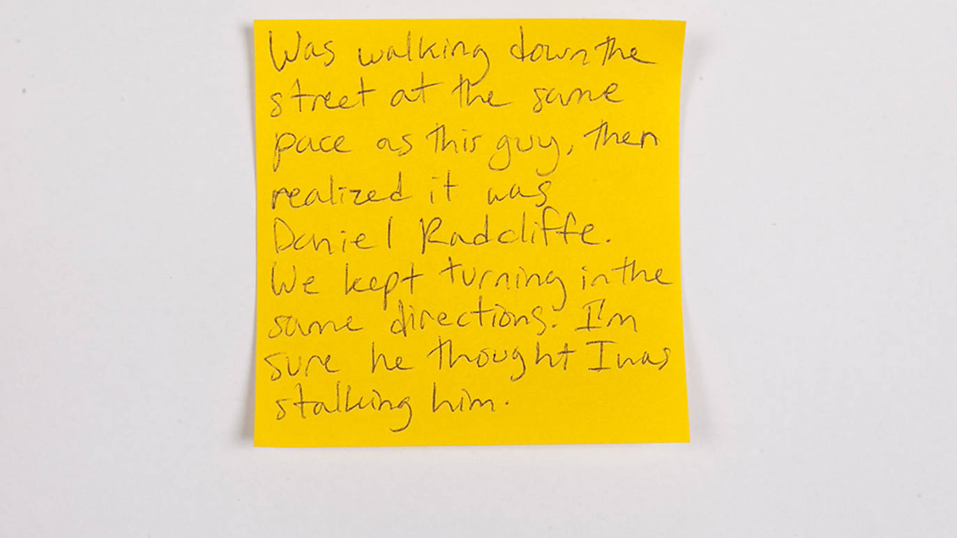 Sticky-note confessions: New Yorkers share their funniest NYC celebrity ...