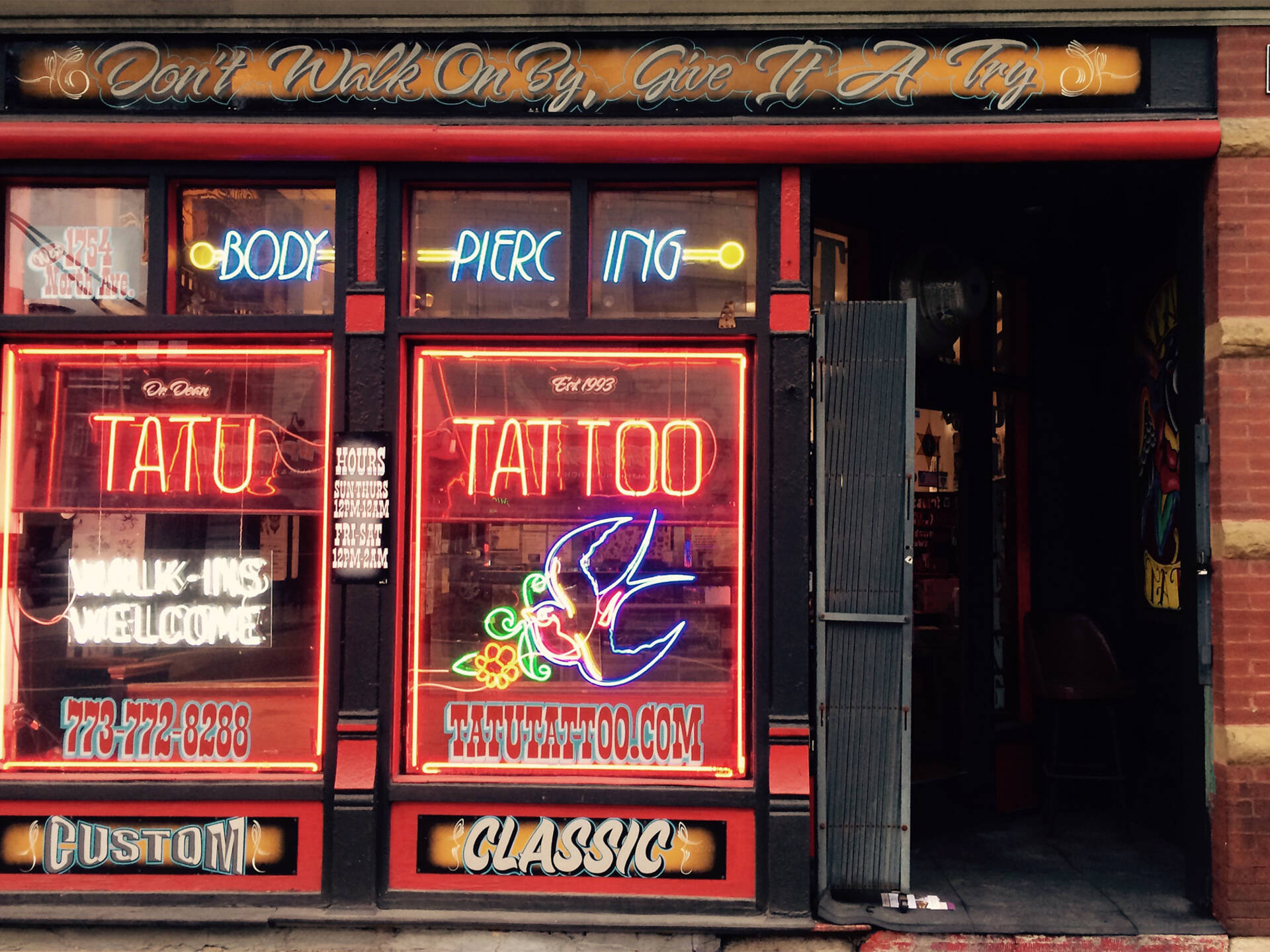 Tattoo shops for flash art, photorealism and more types of ink