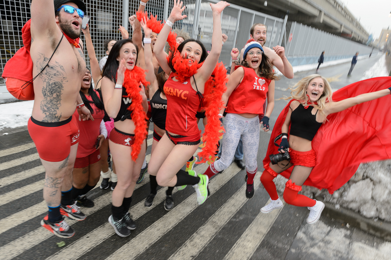 Photos of the 2015 Cupid's Undie Run in NYC