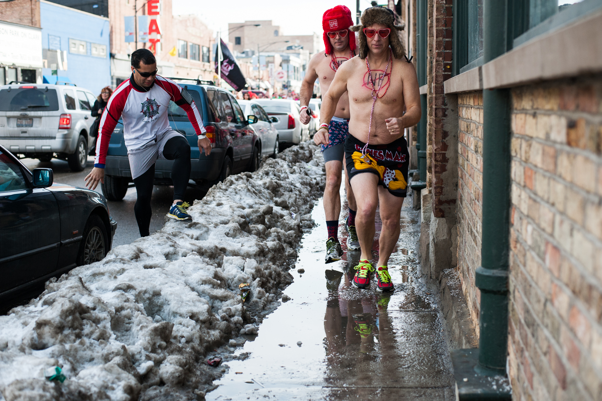 Photos from the underwear-only run in Wrigleyville
