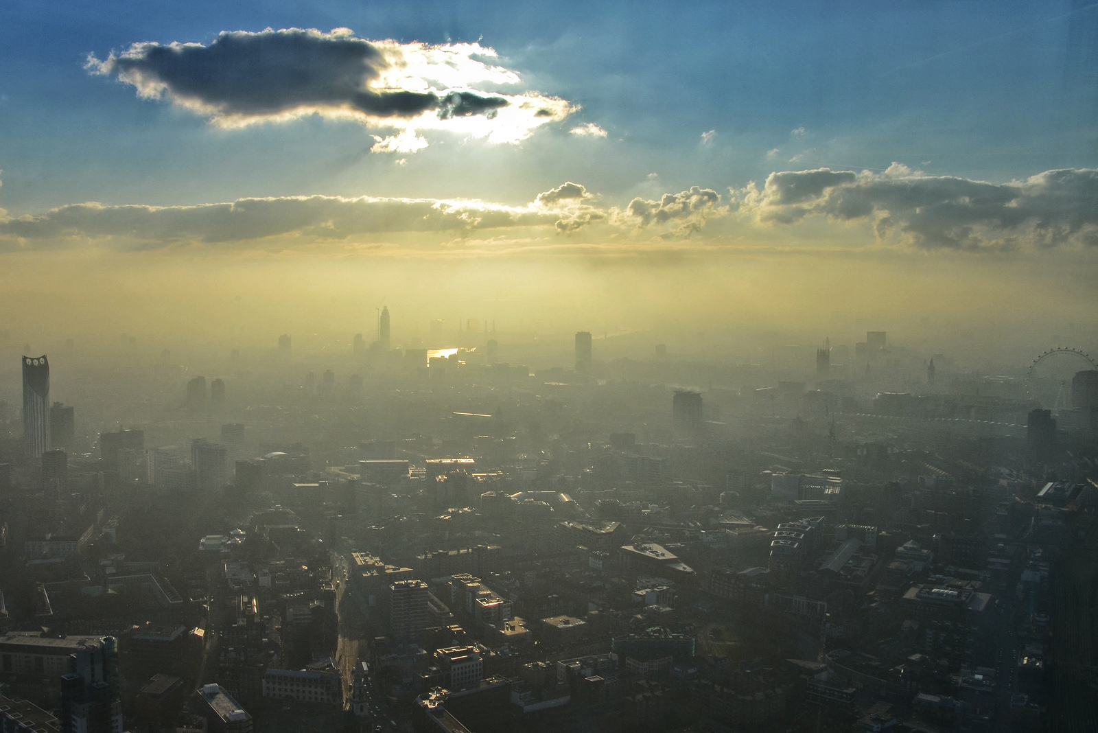 Smoggy London.