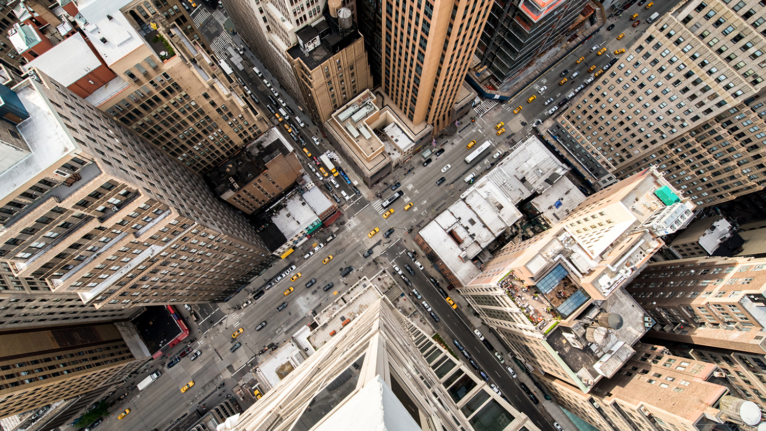 See how New York's intersections look from hundreds of feet up