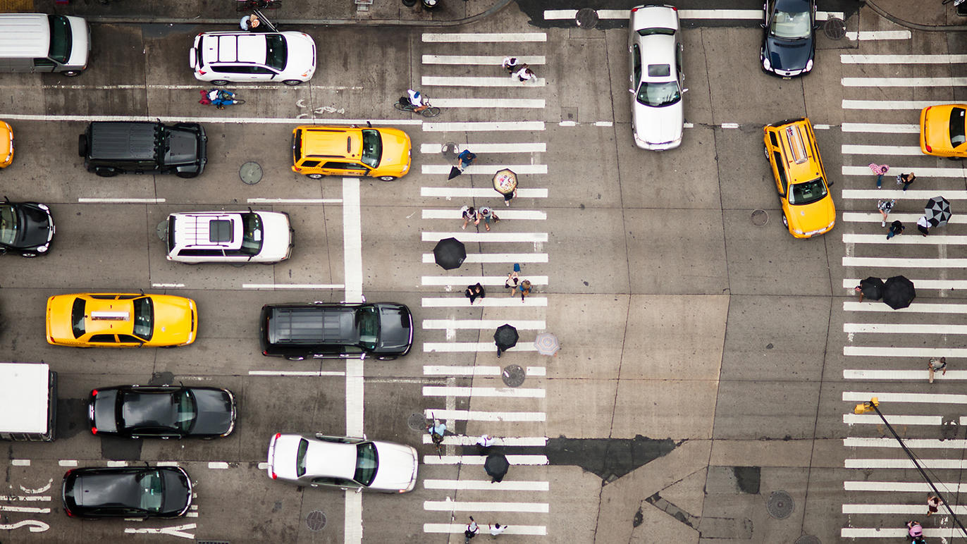 See how New York's intersections look from hundreds of feet up