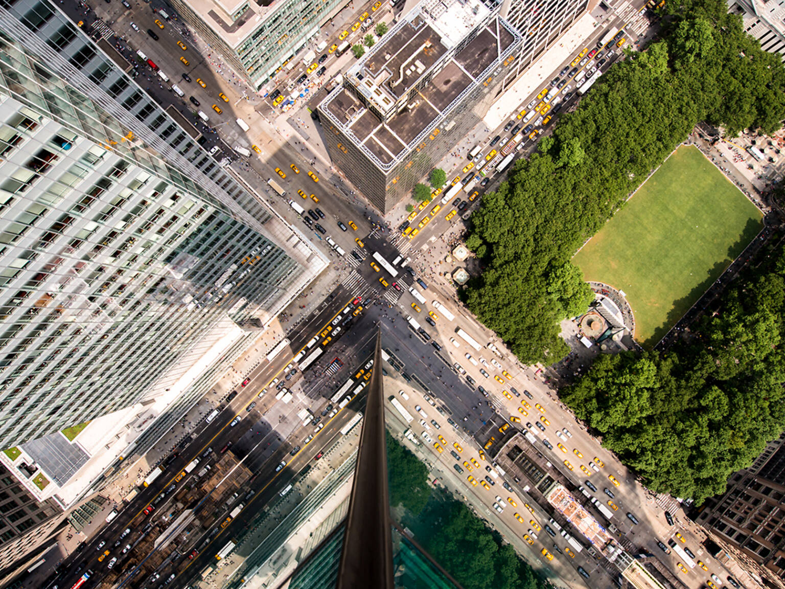 See how New York's intersections look from hundreds of feet up