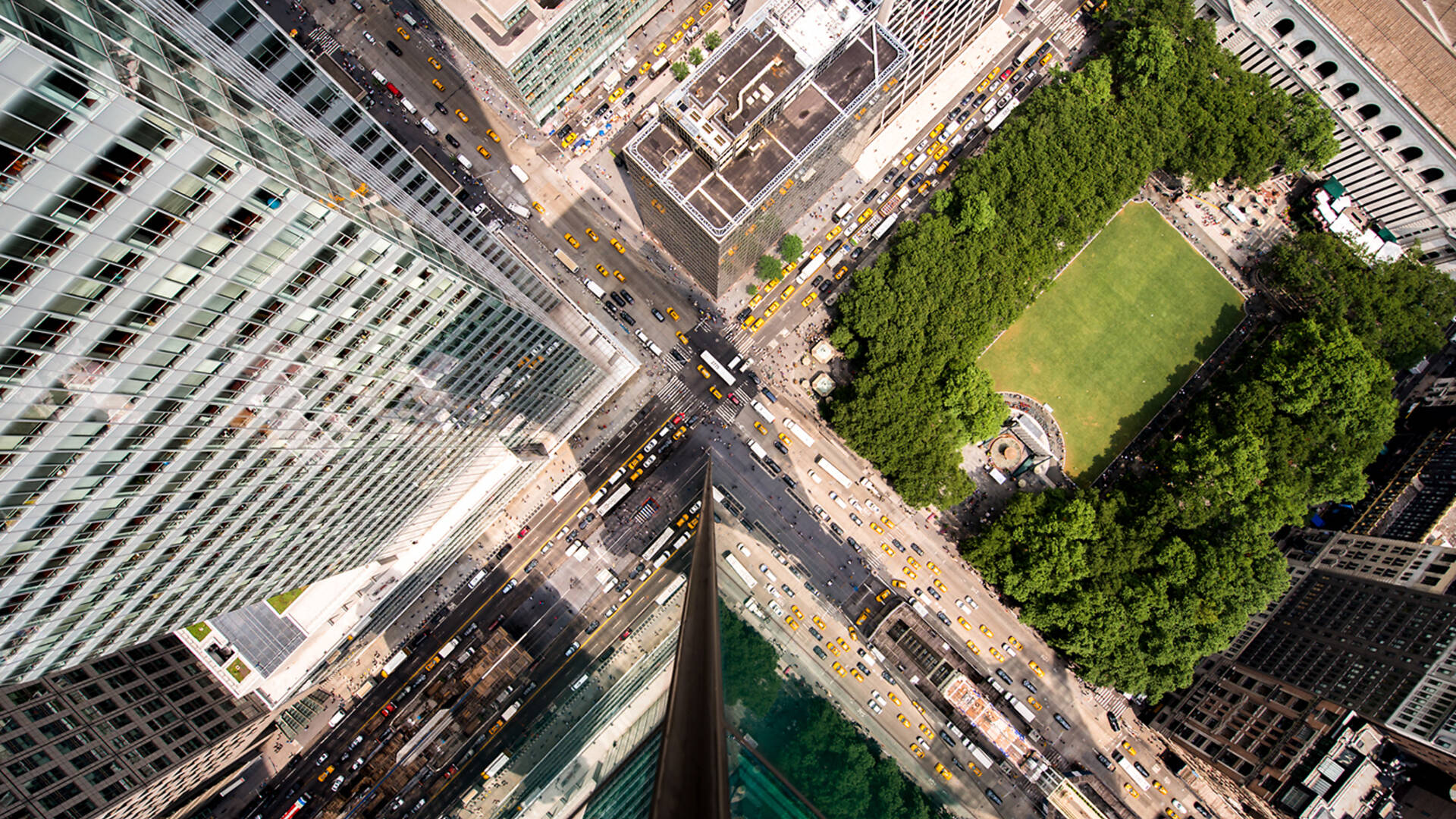 See how New York's intersections look from hundreds of feet up