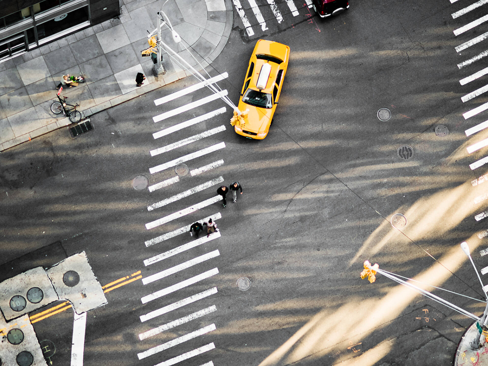 See how New York's intersections look from hundreds of feet up