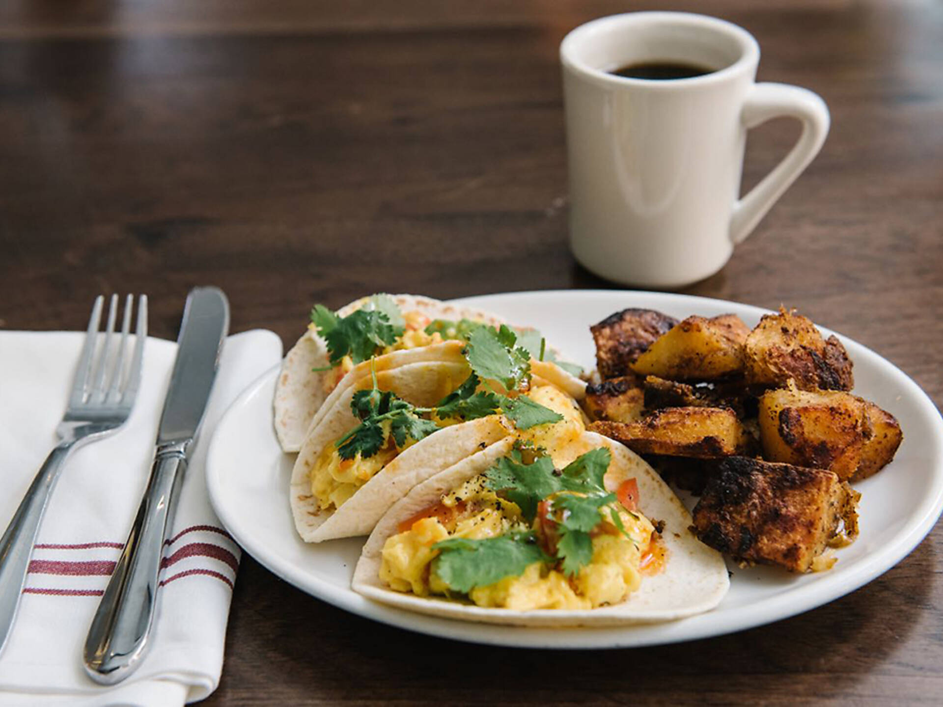 The best breakfast in America includes lots of pancakes and eggs