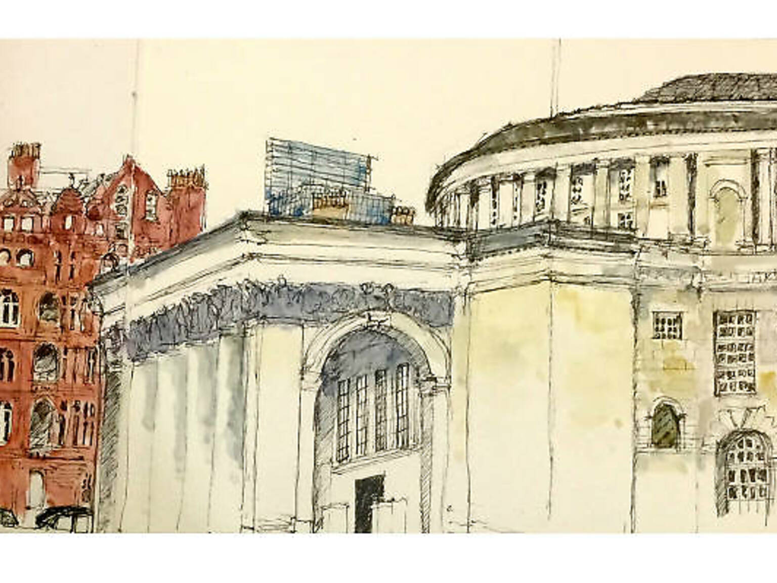 Liz Ackerley's Scribble My Street drawings of Manchester