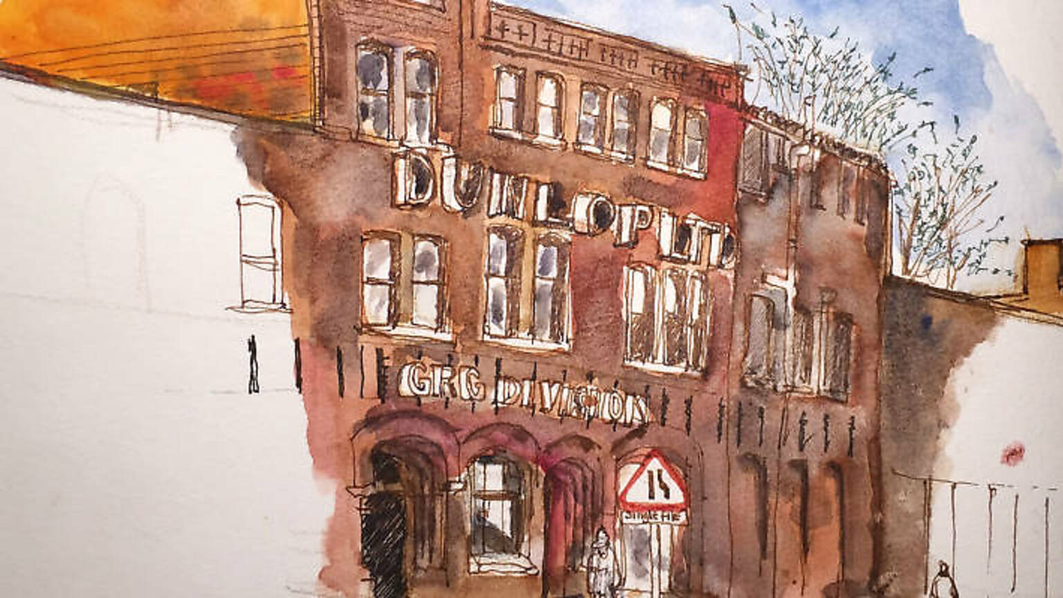 Liz Ackerley's Scribble My Street drawings of Manchester