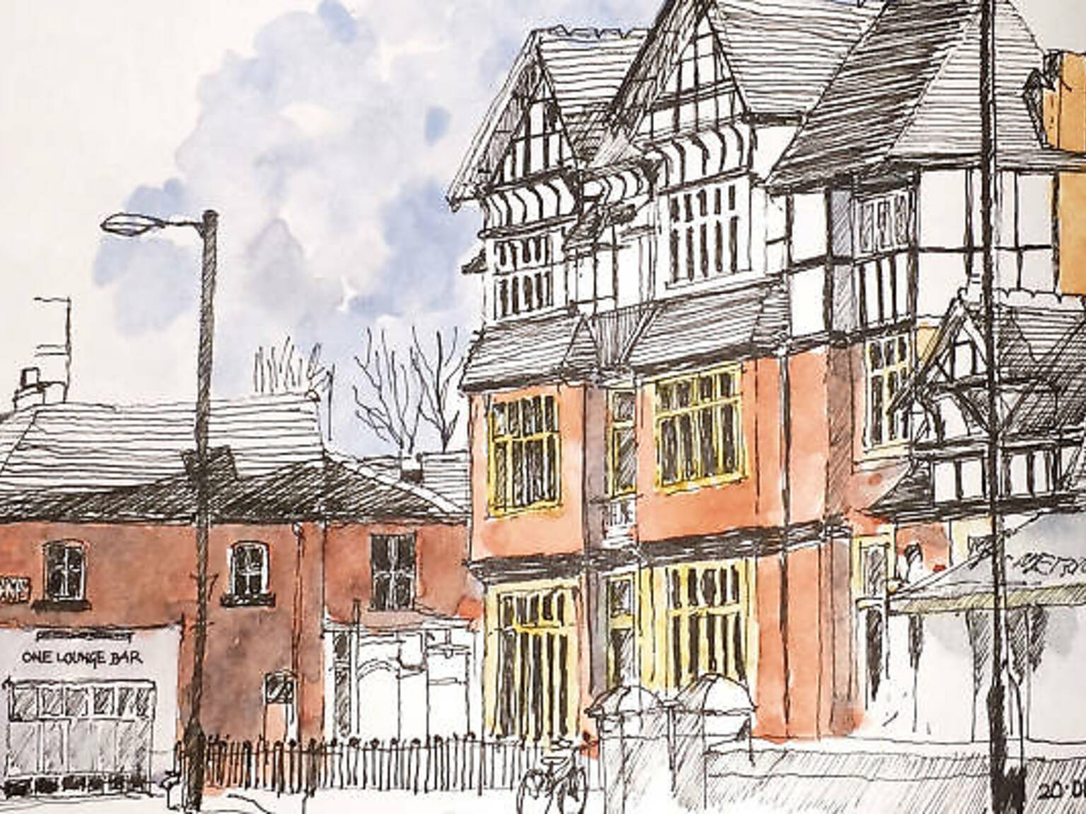 Liz Ackerley's Scribble My Street drawings of Manchester