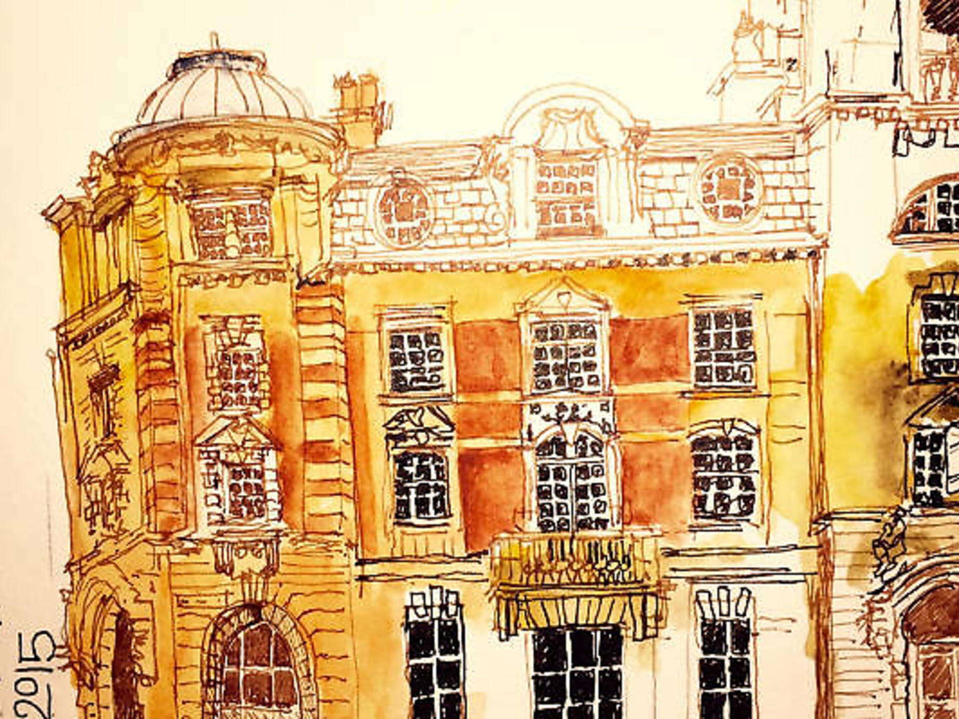 Liz Ackerley's Scribble My Street drawings of Manchester