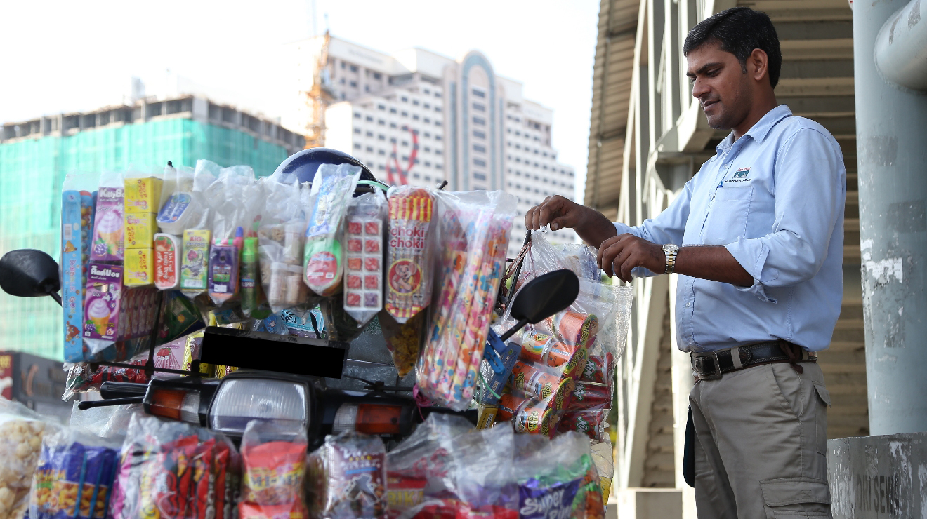 Ten things you can find on a roti man bike