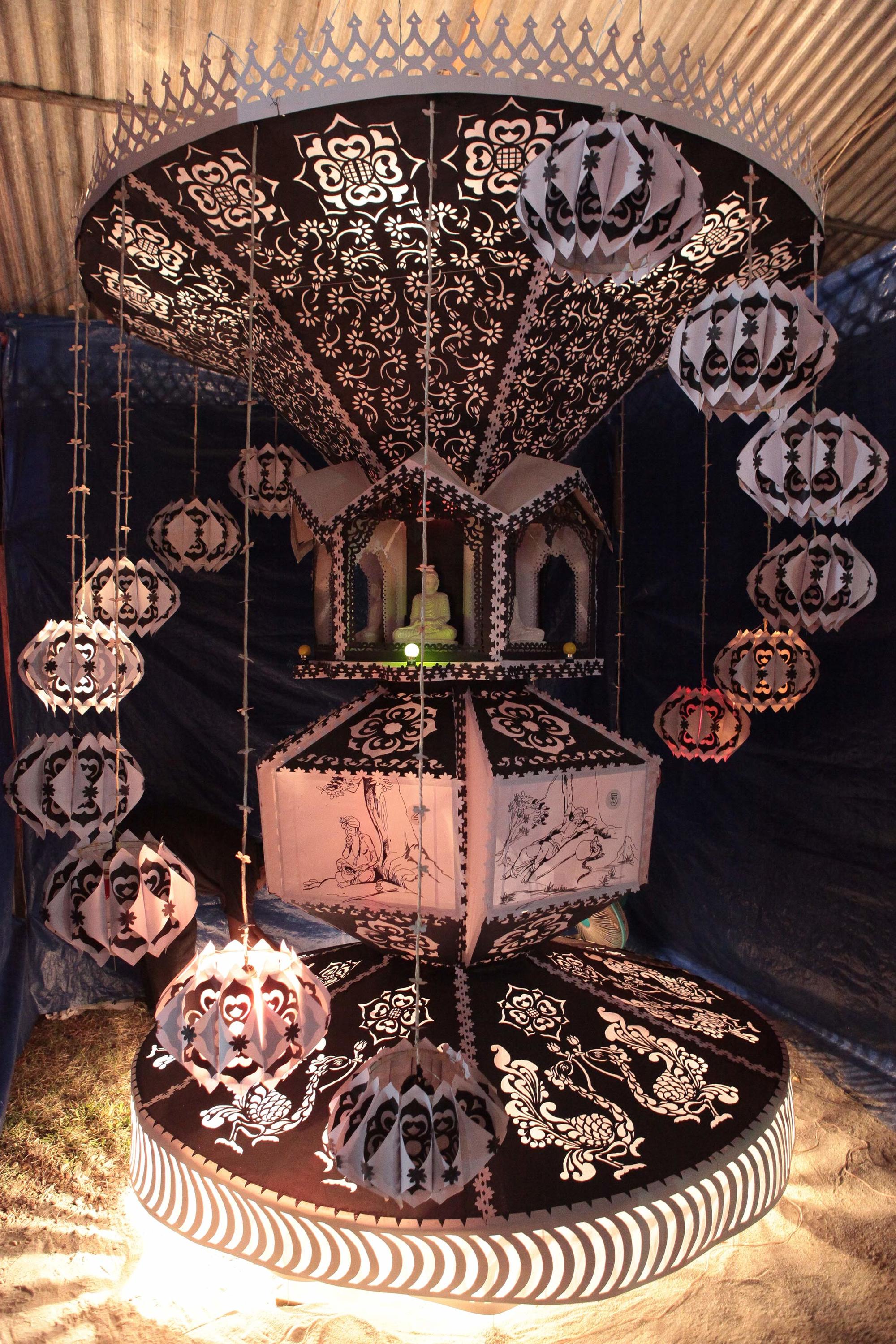 Vesak, the city illuminates