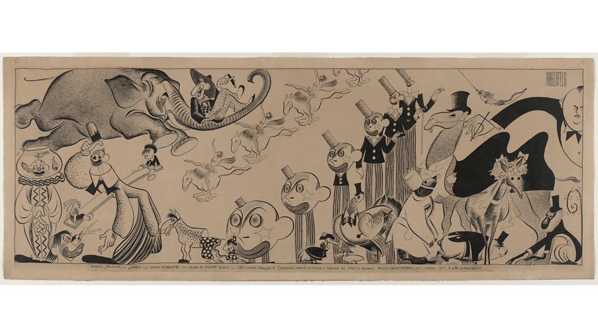 Al Hirschfeld: Ten historic drawings by Broadway’s greatest caricaturist