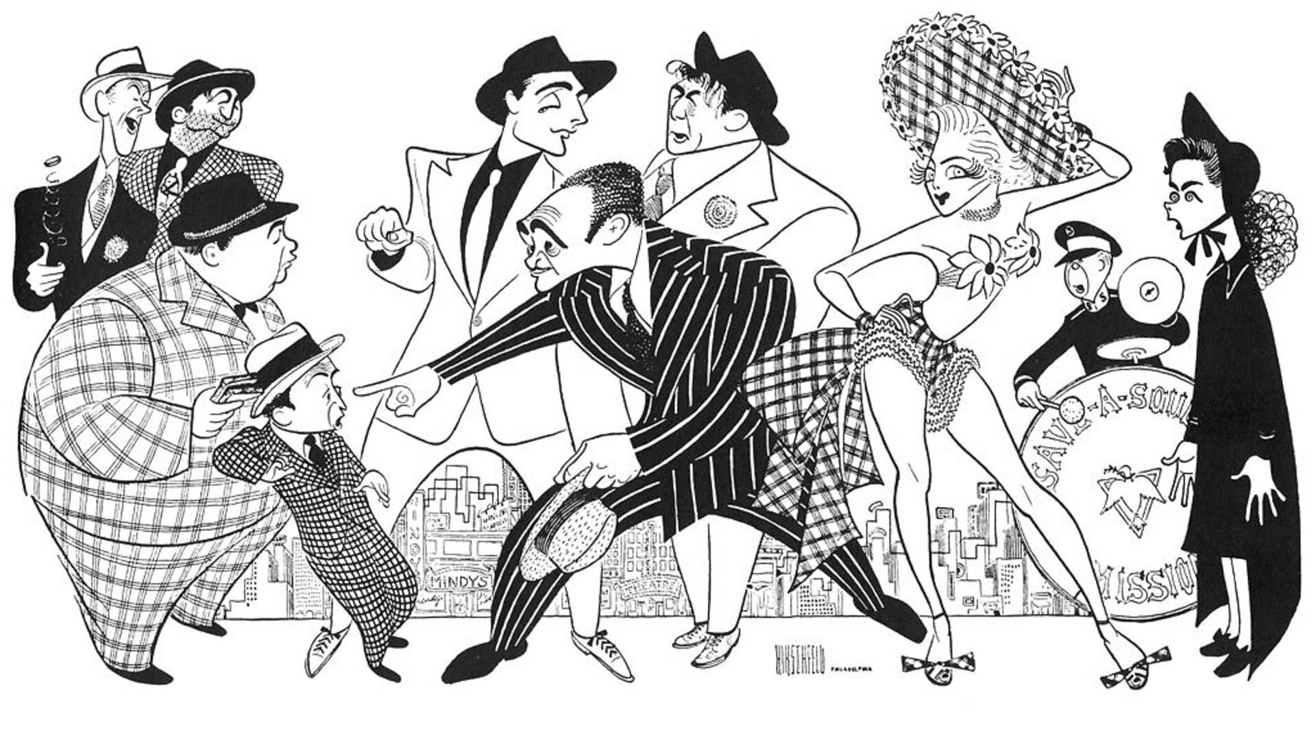 Al Hirschfeld: Ten historic drawings by Broadway’s greatest caricaturist