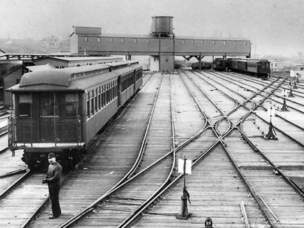 Historical photos of NYC's subway cars, trolleys and buses