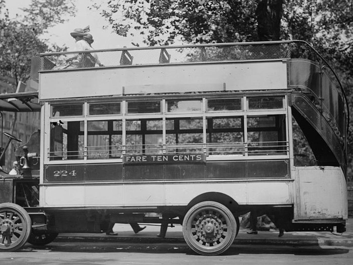 Historical photos of NYC's subway cars, trolleys and buses
