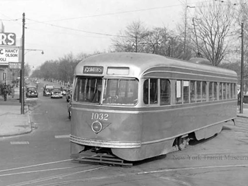 Historical photos of NYC's subway cars, trolleys and buses