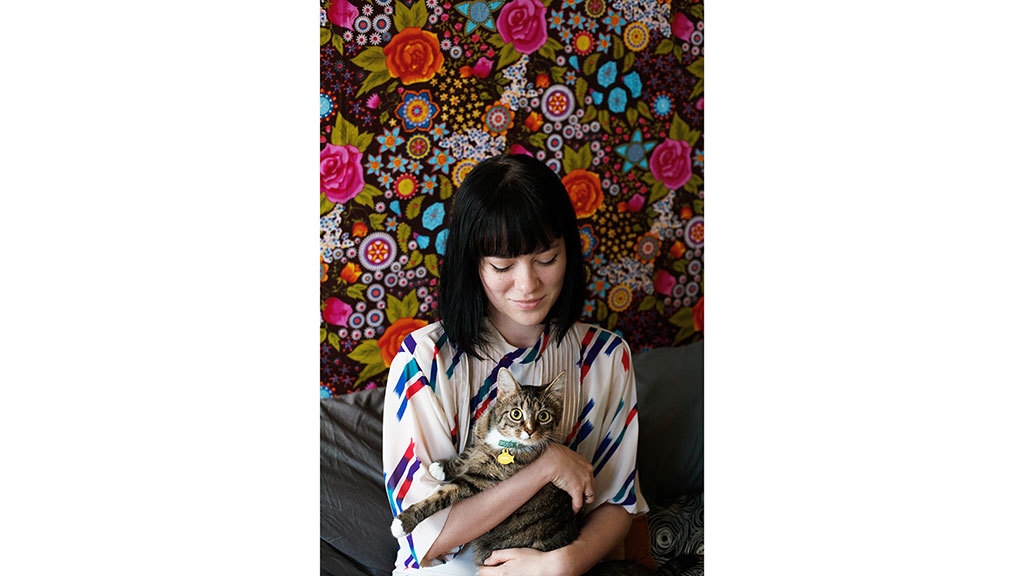 Check out beautiful photos of New York City girls and their cats