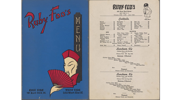 Check out these beautiful vintage menus from New York restaurants