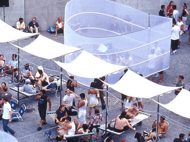 Check out 16 years of Warm Up's courtyard pavilions at MoMA PS1